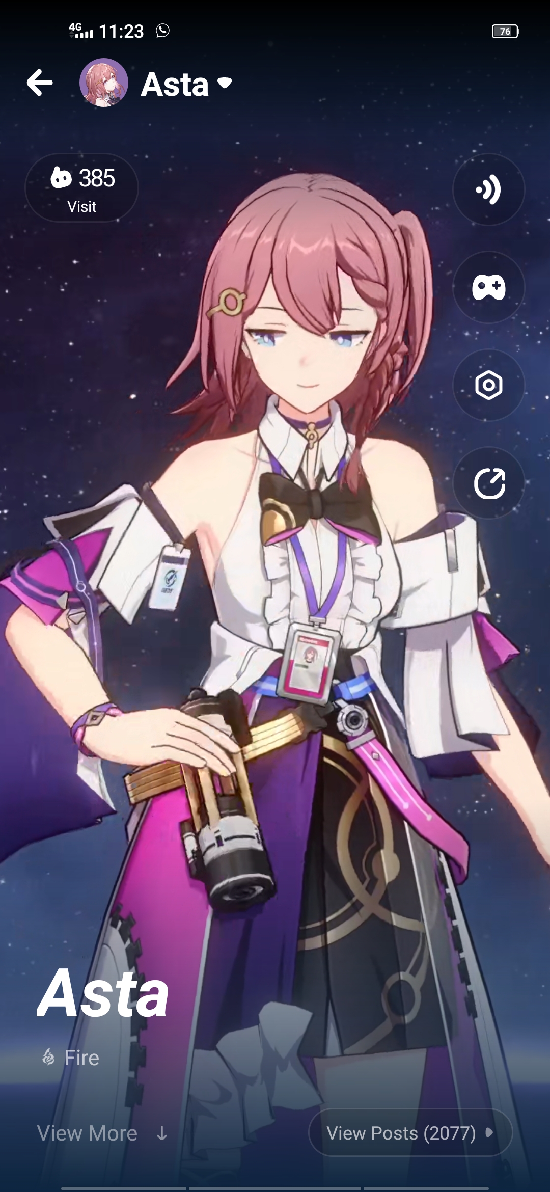 385 days accompanying Asta-chan, 689 days in HSR with Asta-chan~ Honkai ...