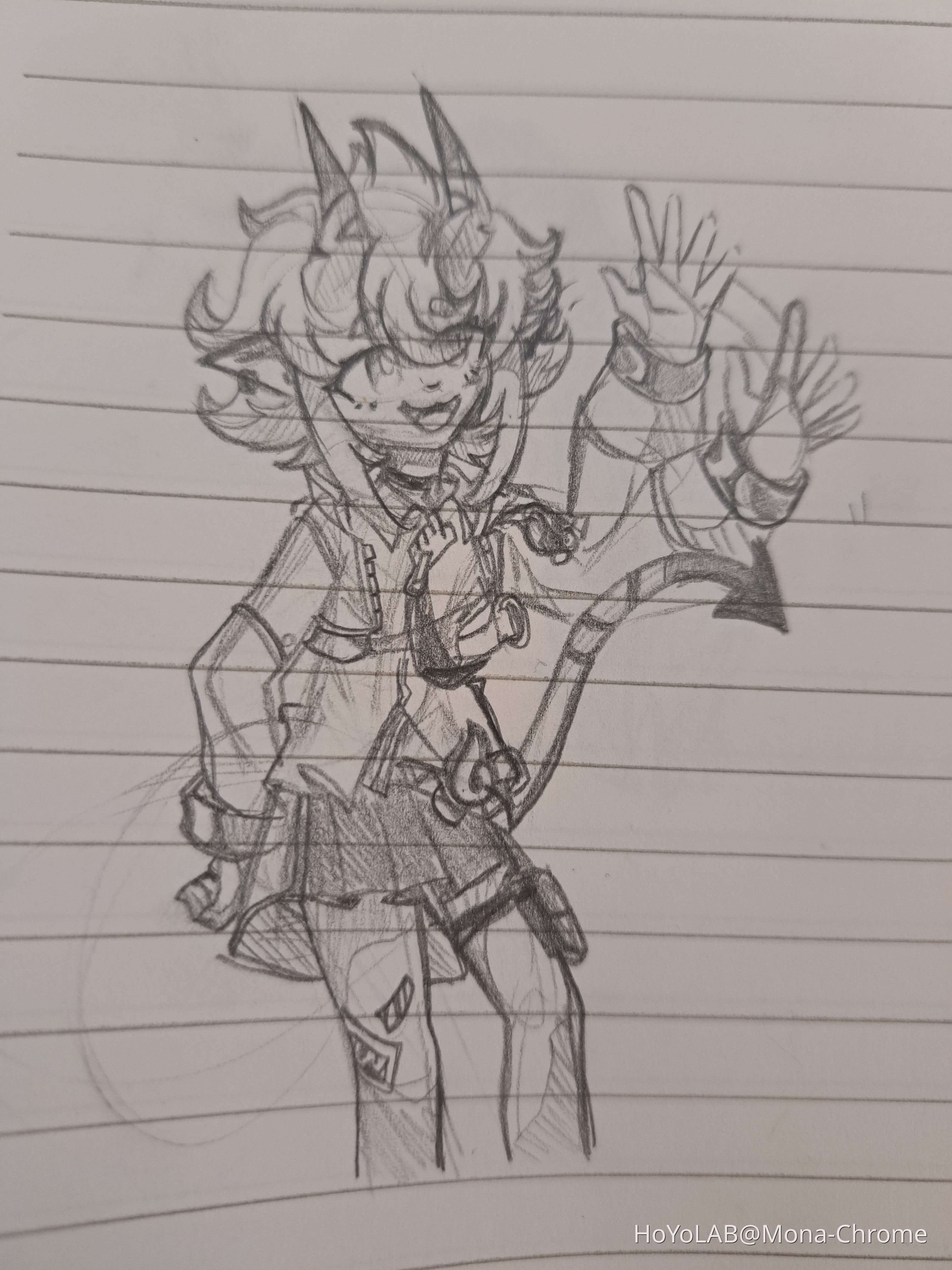 Sokaku doodle Zenless Zone Zero | HoYoLAB