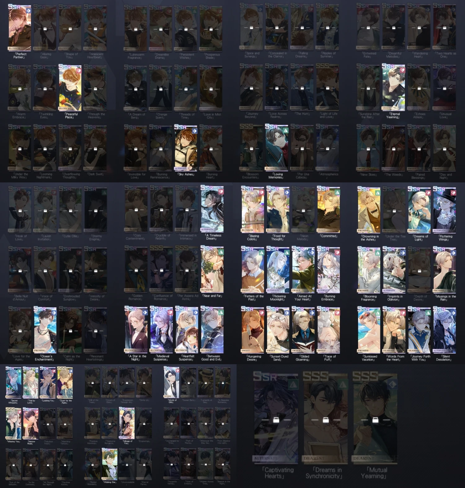 My SSR/SSS collection so far... Tears of Themis | HoYoLAB