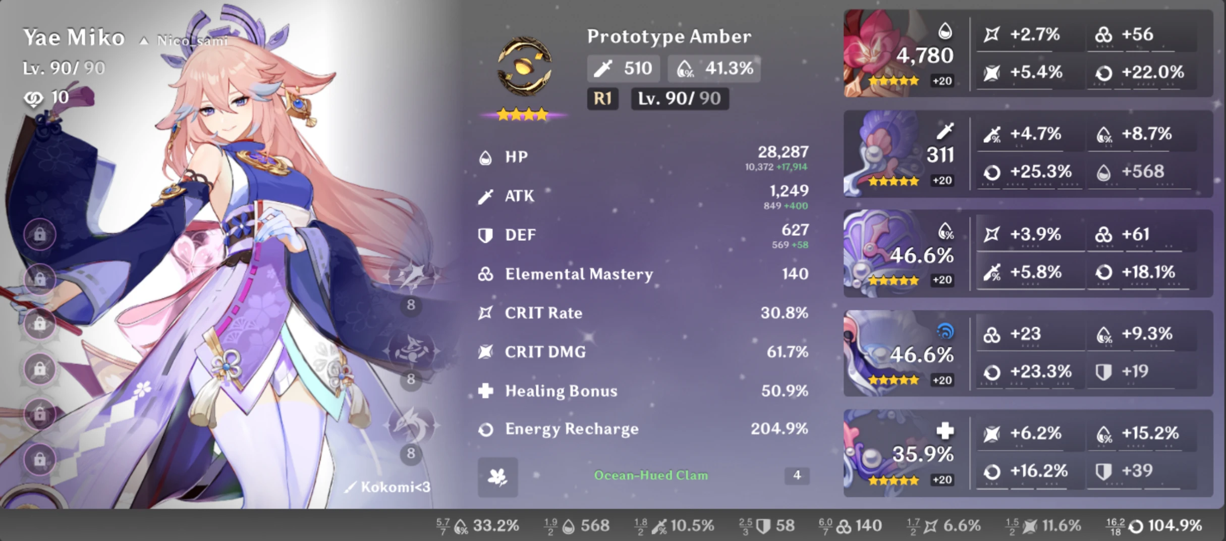 My Complete Kokomi Build! (Yae Miko Model) Genshin Impact | HoYoLAB