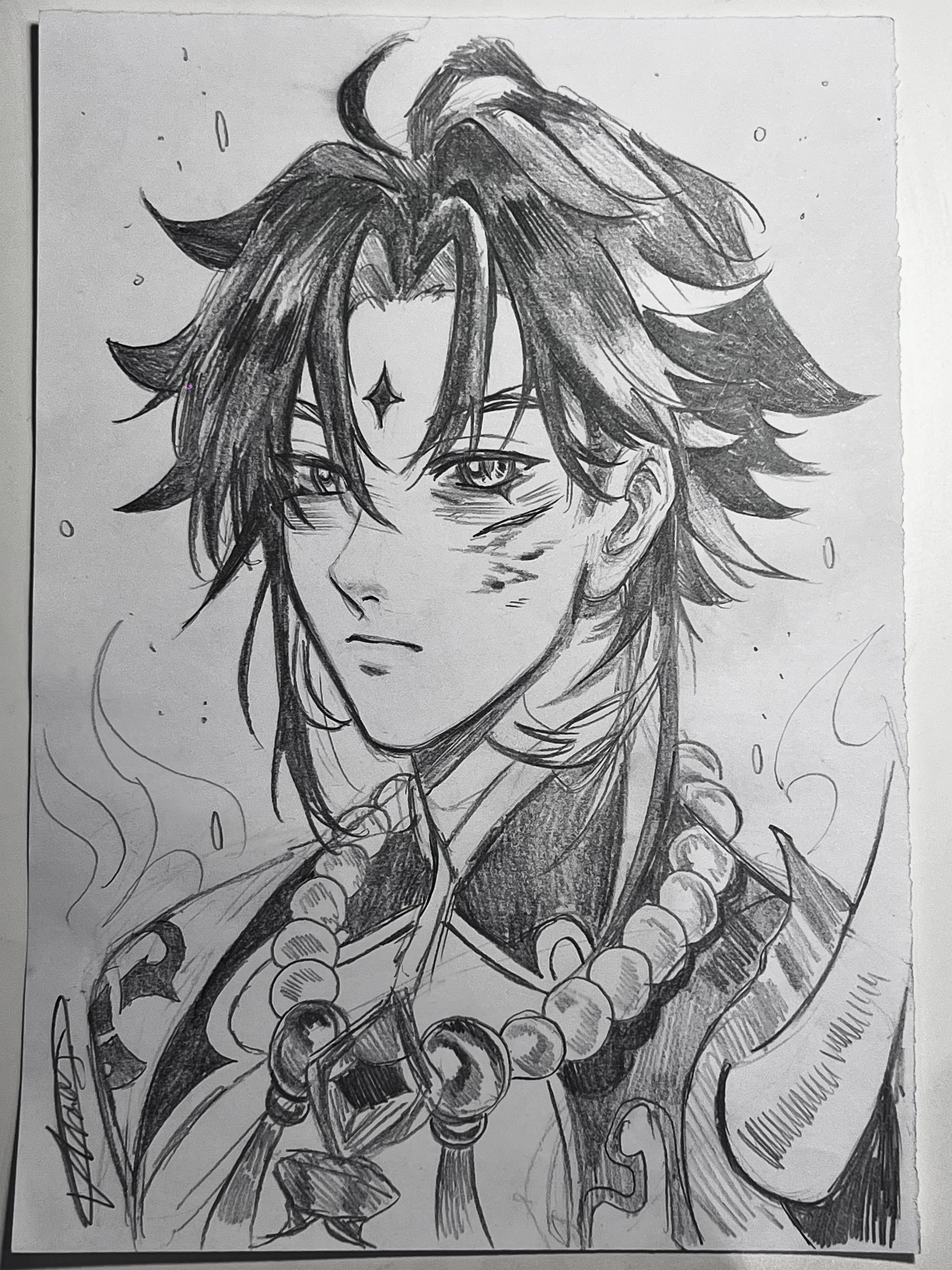 Xiao drawing for a friend Genshin Impact | HoYoLAB