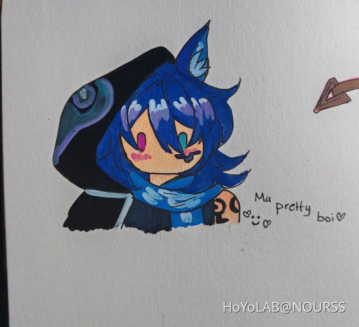 This is by far the cutest Ororon drawing I did ever omg😭😭😭😭😭 Genshin ...