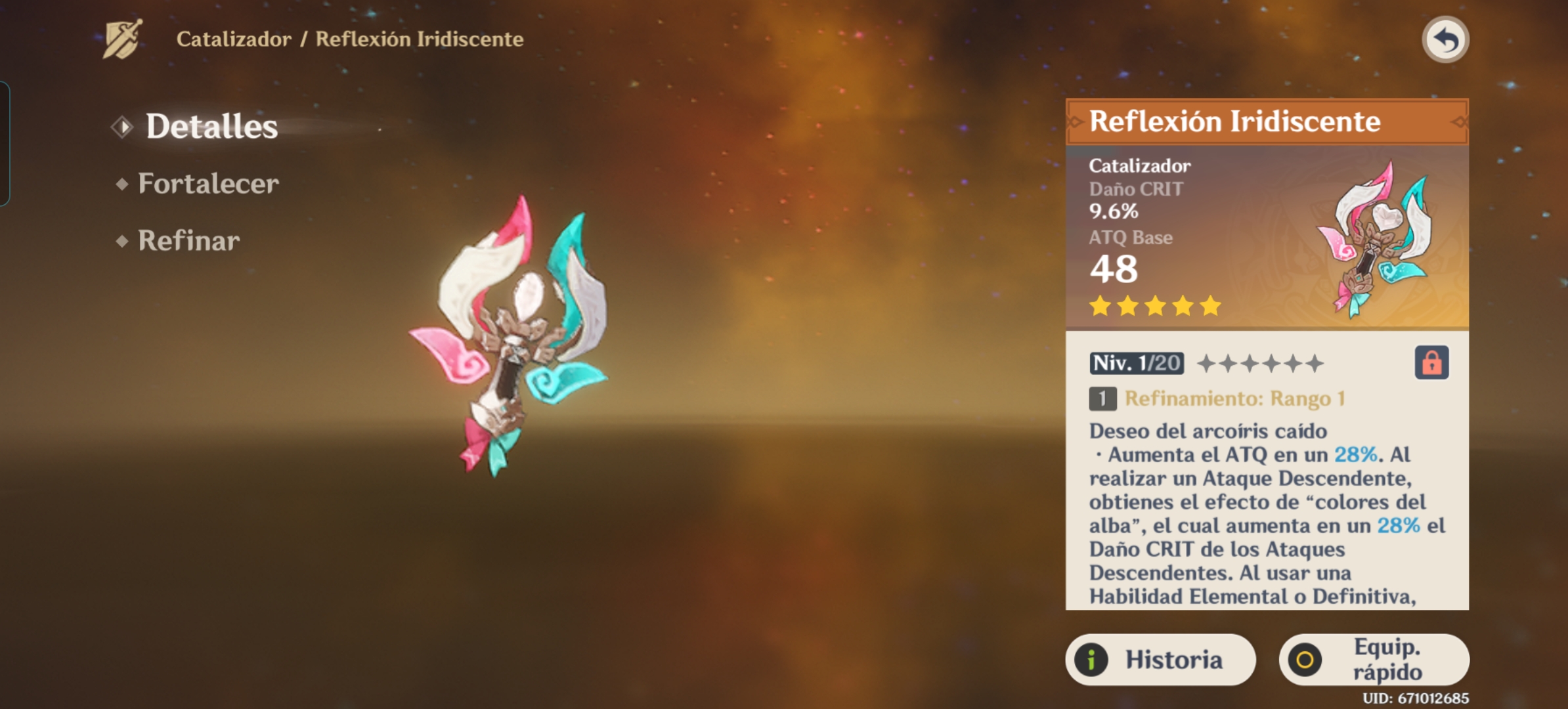 ¡Reflexión Iridiscente obtenida! Genshin Impact | HoYoLAB