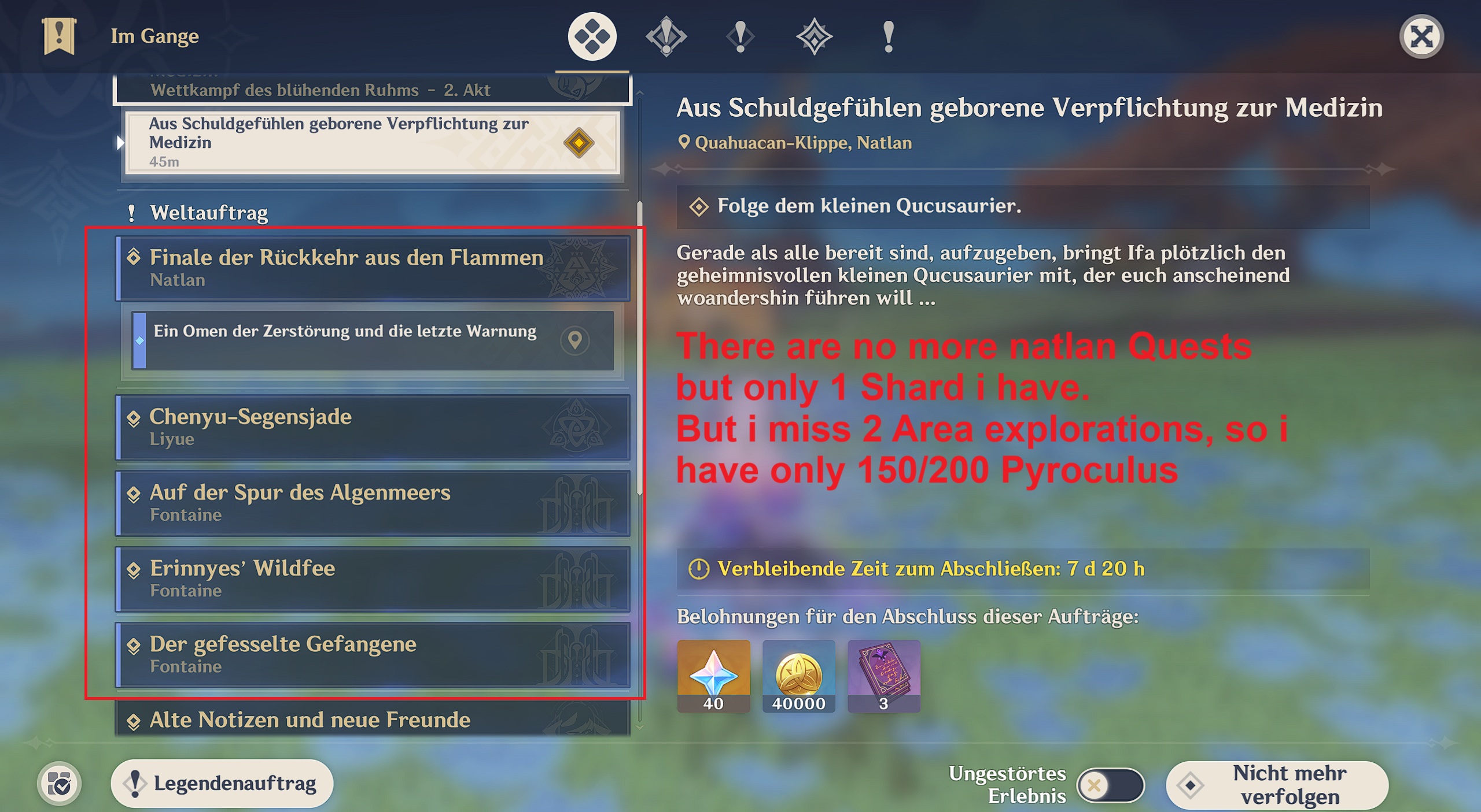 Quest Problems. Genshin Impact | HoYoLAB