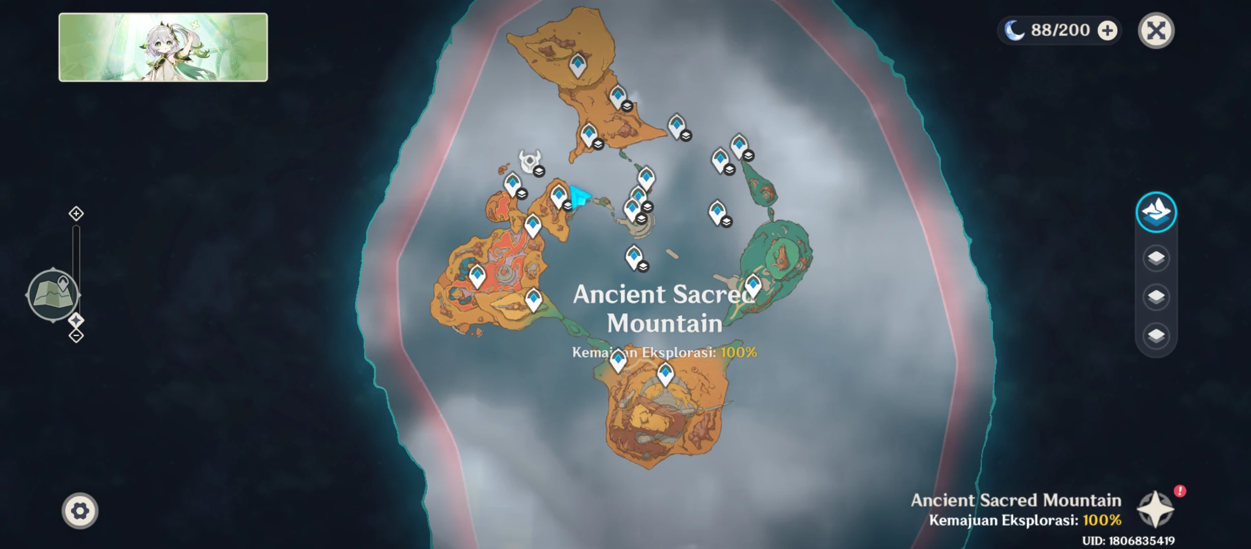 slesai juga explorasi map atocpan dan ancient sacred mountain Genshin ...