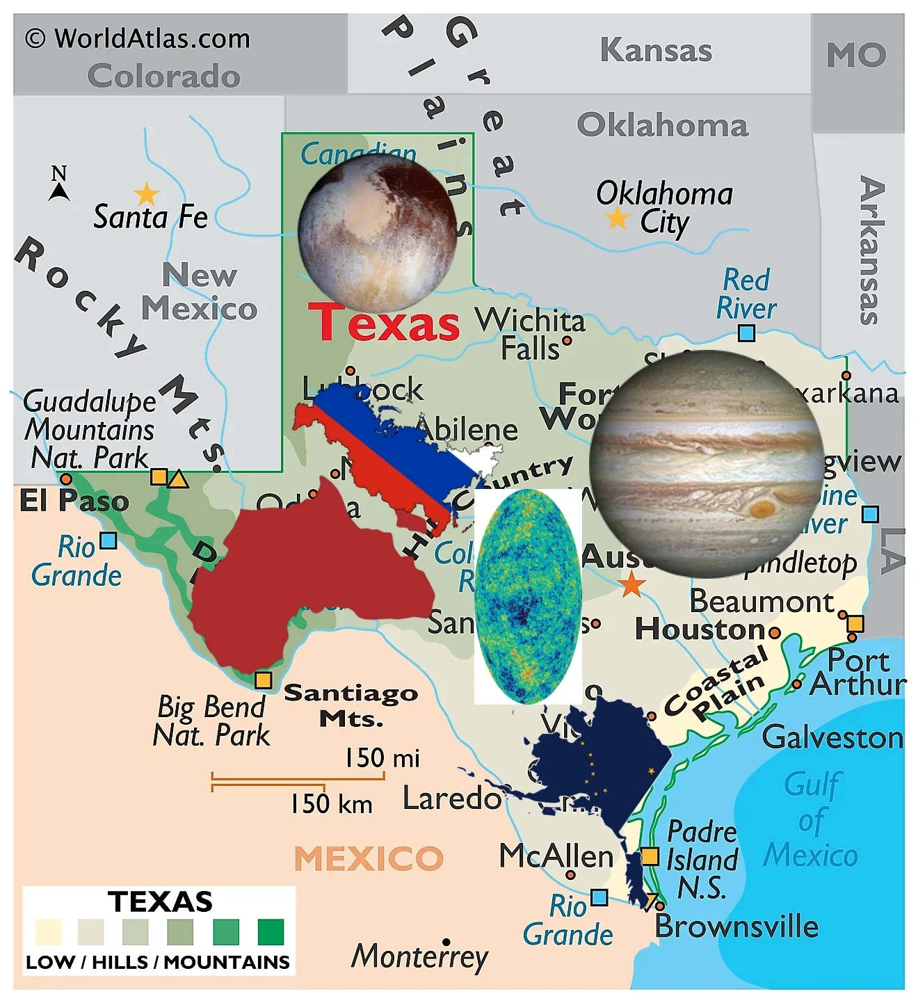 The real size of texas | HoYoLAB