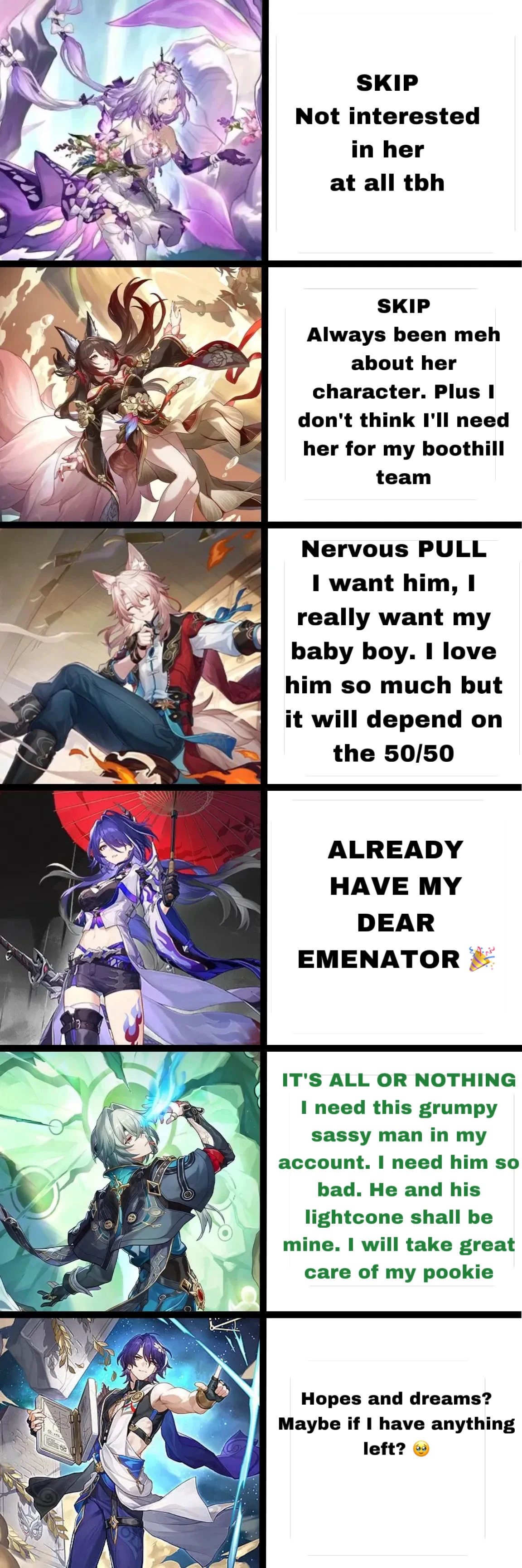 HSR 3.2 pulling plans (+ hopes and dreams) Honkai: Star Rail | HoYoLAB