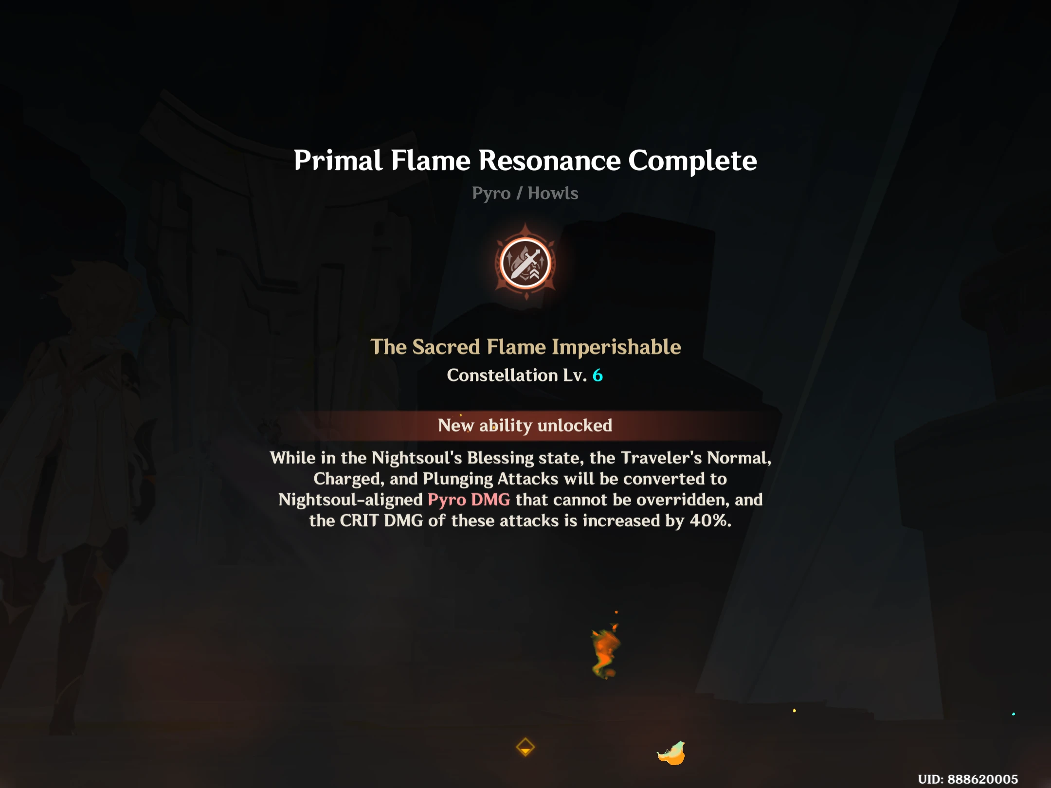 Ohh yes finally pyro Traveler C6 Genshin Impact | HoYoLAB