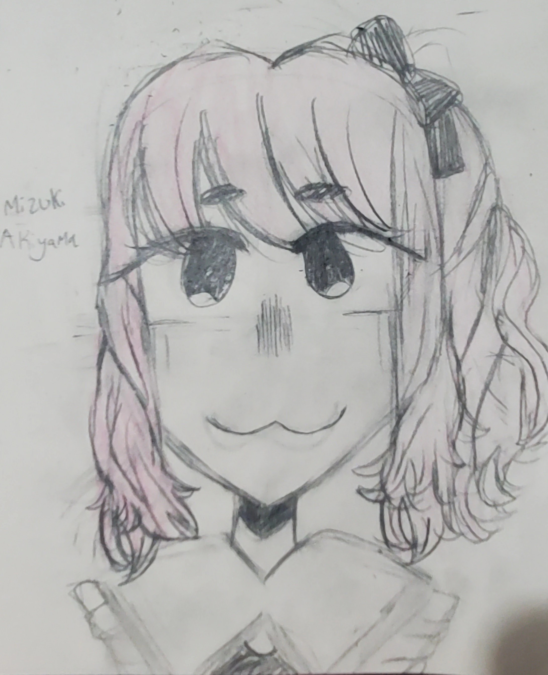 Mizuki Akiyama drawing + references I used (I js got into pjsk recently ...