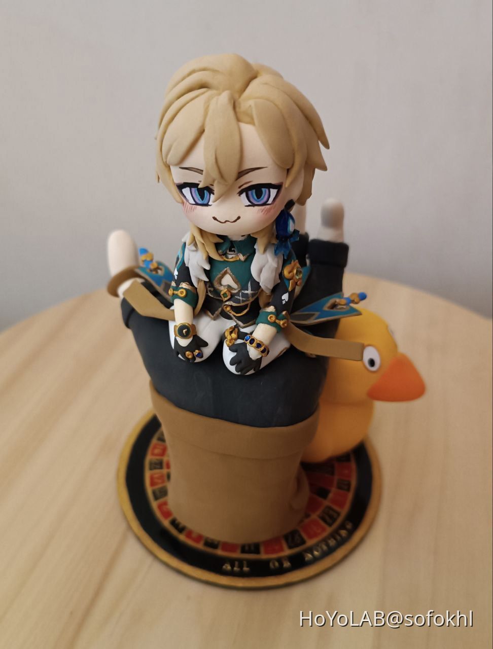 Chibi Aventurine on Ratio's hand figure Honkai: Star Rail | HoYoLAB