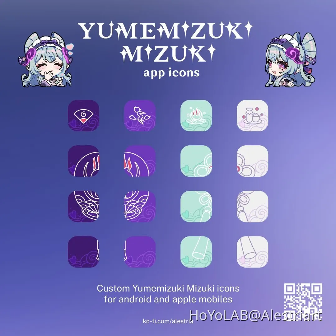 Dream in Style – Mizuki’s Icon Pack is Here! 🌙 Genshin Impact | HoYoLAB
