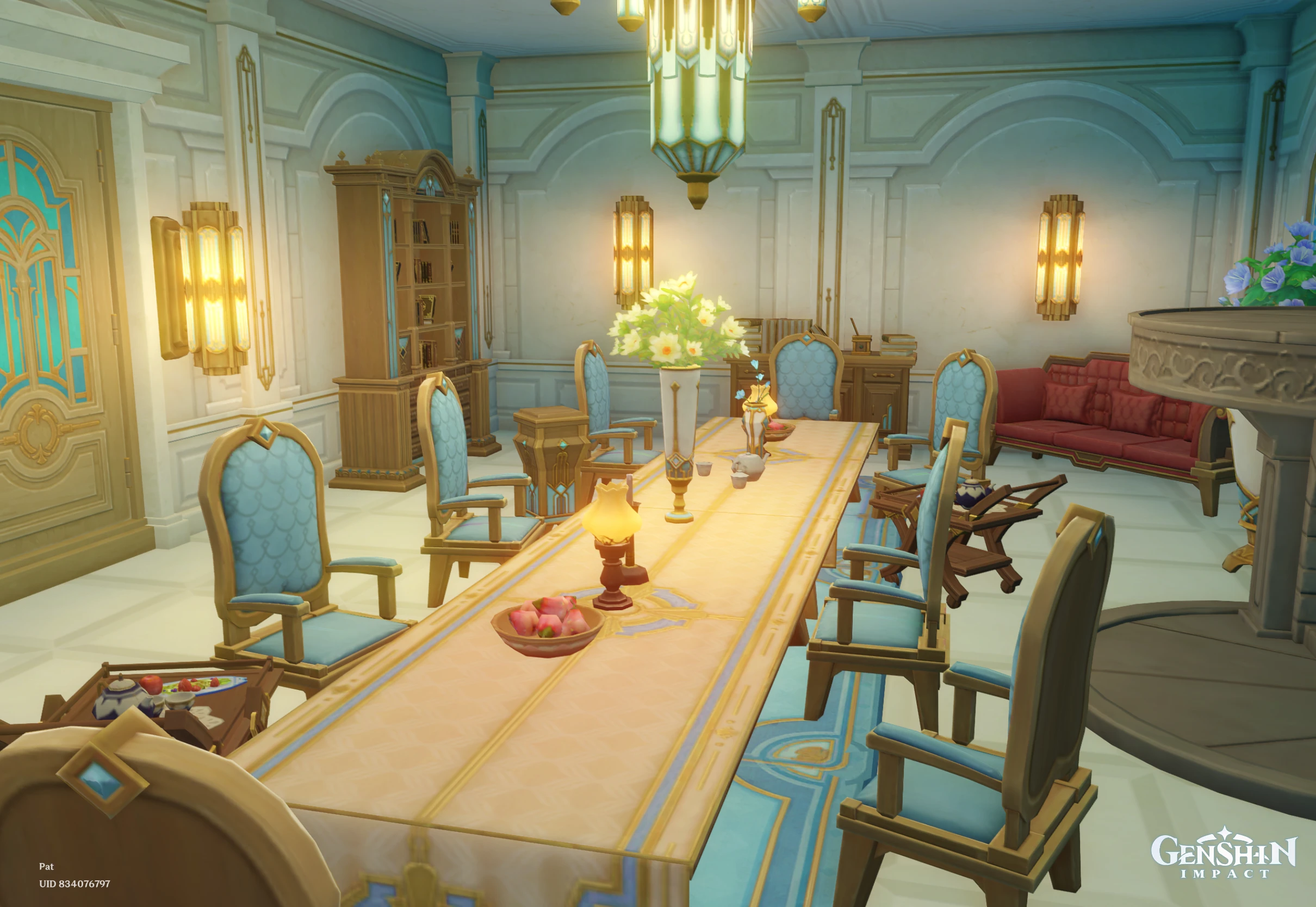 Fontaine dining room Genshin Impact | HoYoLAB