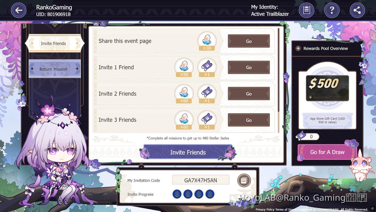 Returning Player Event Honkai Star rail v3.2 Honkai: Star Rail | HoYoLAB