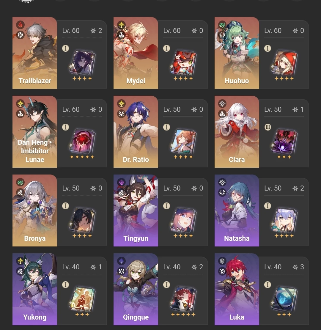 😭Acheron? Ruan mei? Loucha? Fungue? Castroice? Anaxa? HELPPP Honkai ...