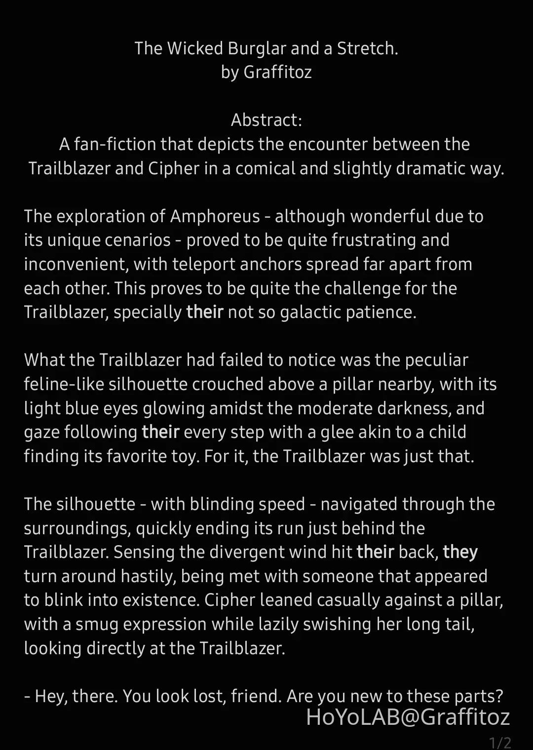 [HSR] Cipher Fan Fiction Honkai: Star Rail | HoYoLAB