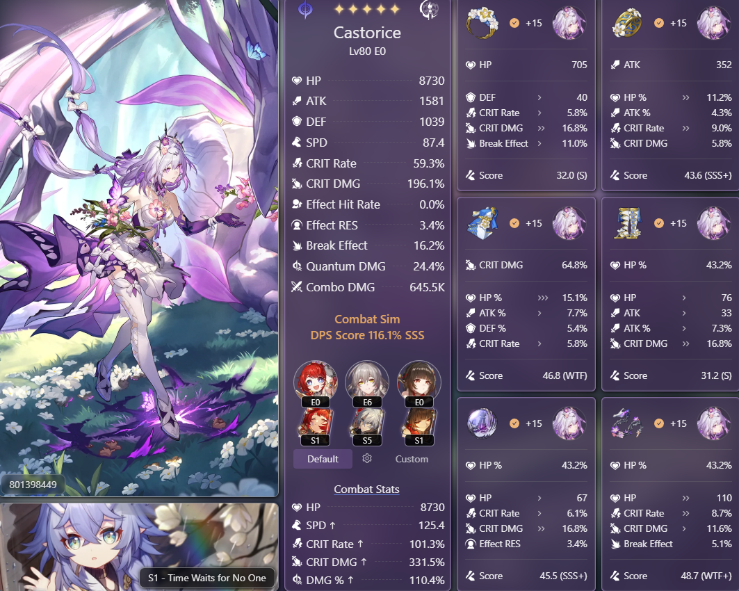 My F2P Castorice build :D Honkai: Star Rail | HoYoLAB