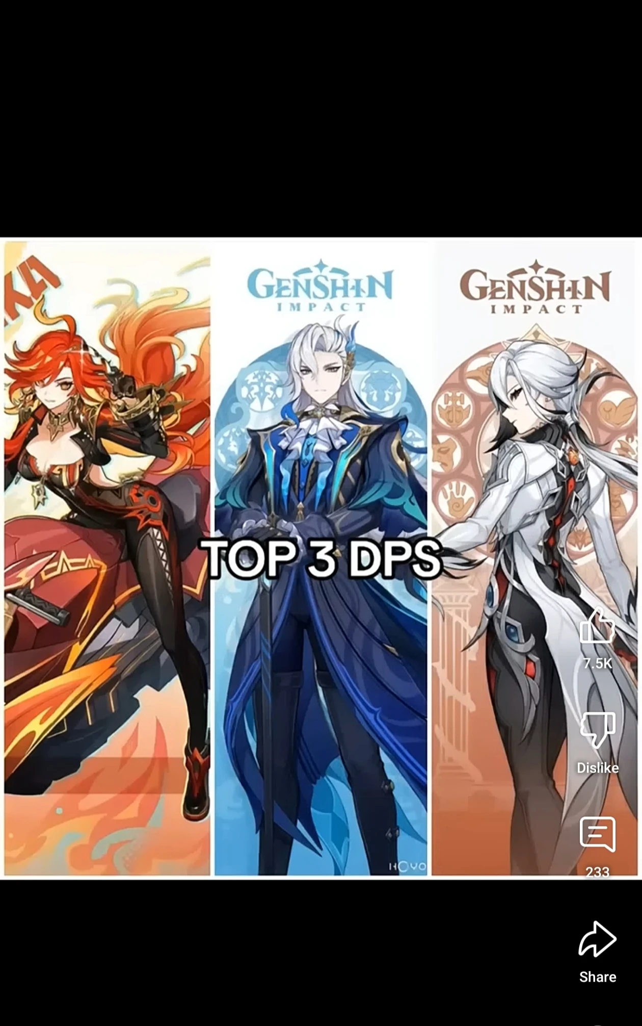 Genshin top 3 DPS and SHIELDERS Genshin Impact | HoYoLAB