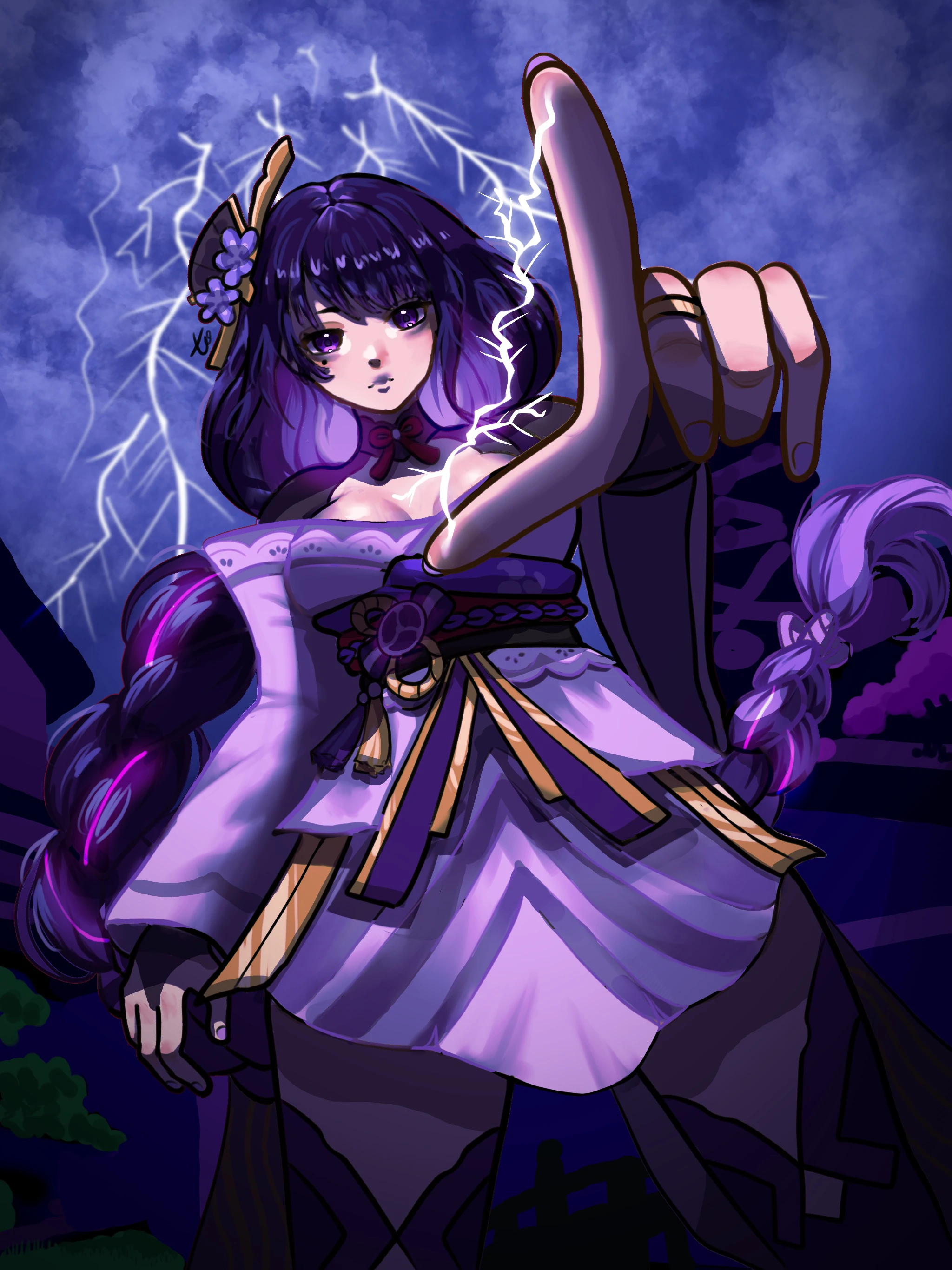 Raiden fanart redraw! Genshin Impact | HoYoLAB