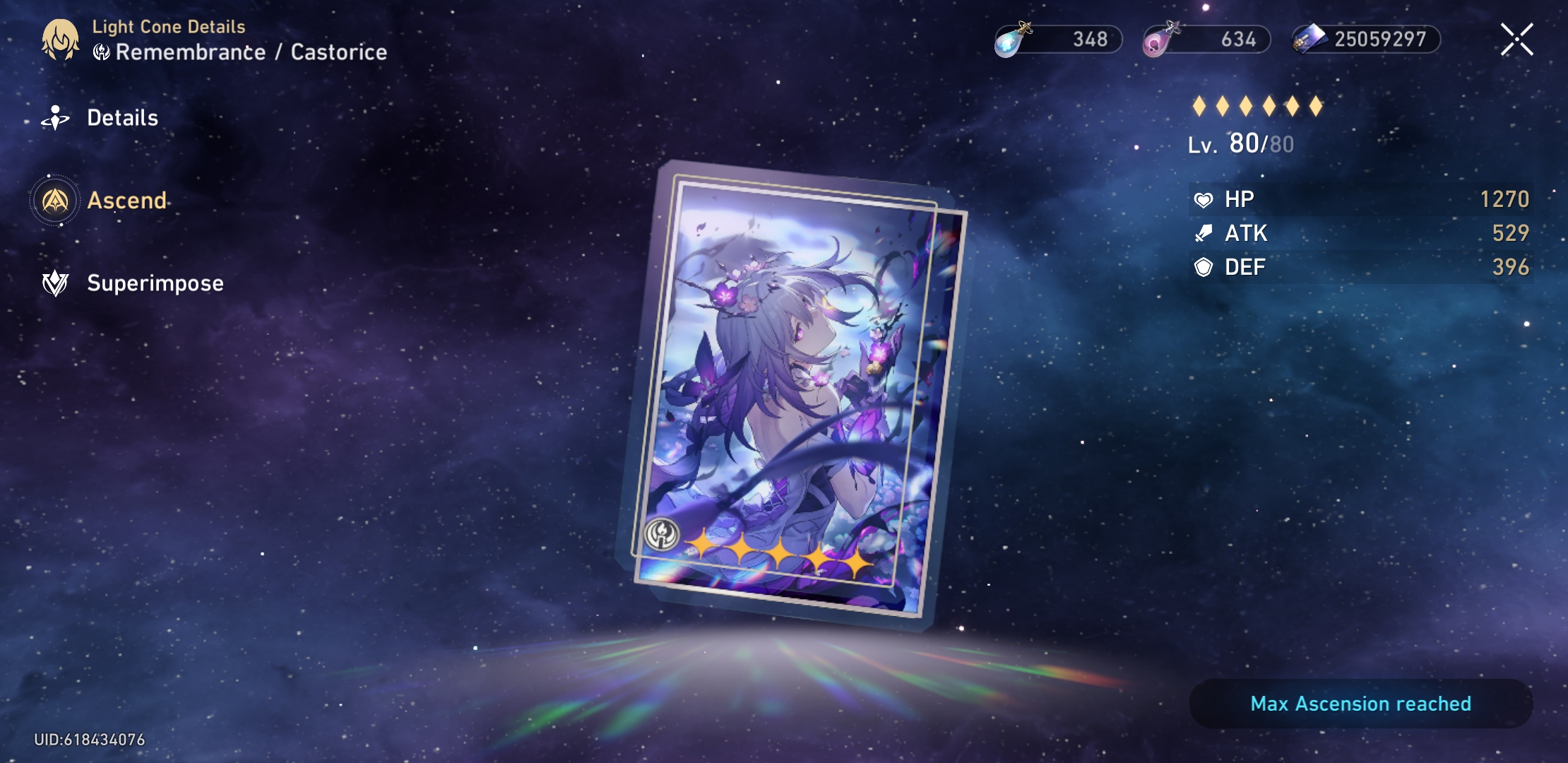 Decided to get Castorice her light cone Honkai: Star Rail | HoYoLAB