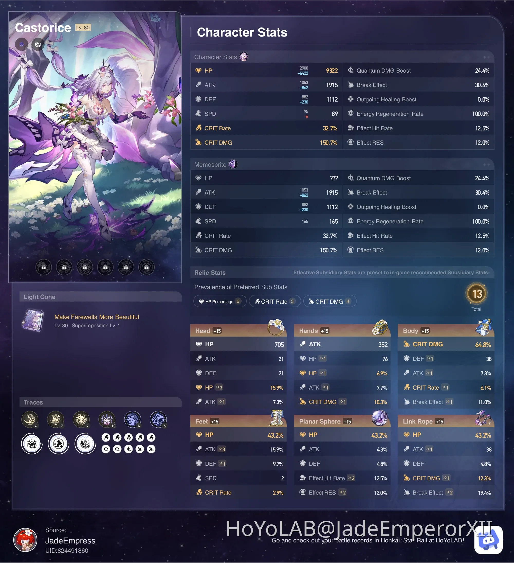Finally got Castorice Honkai: Star Rail | HoYoLAB