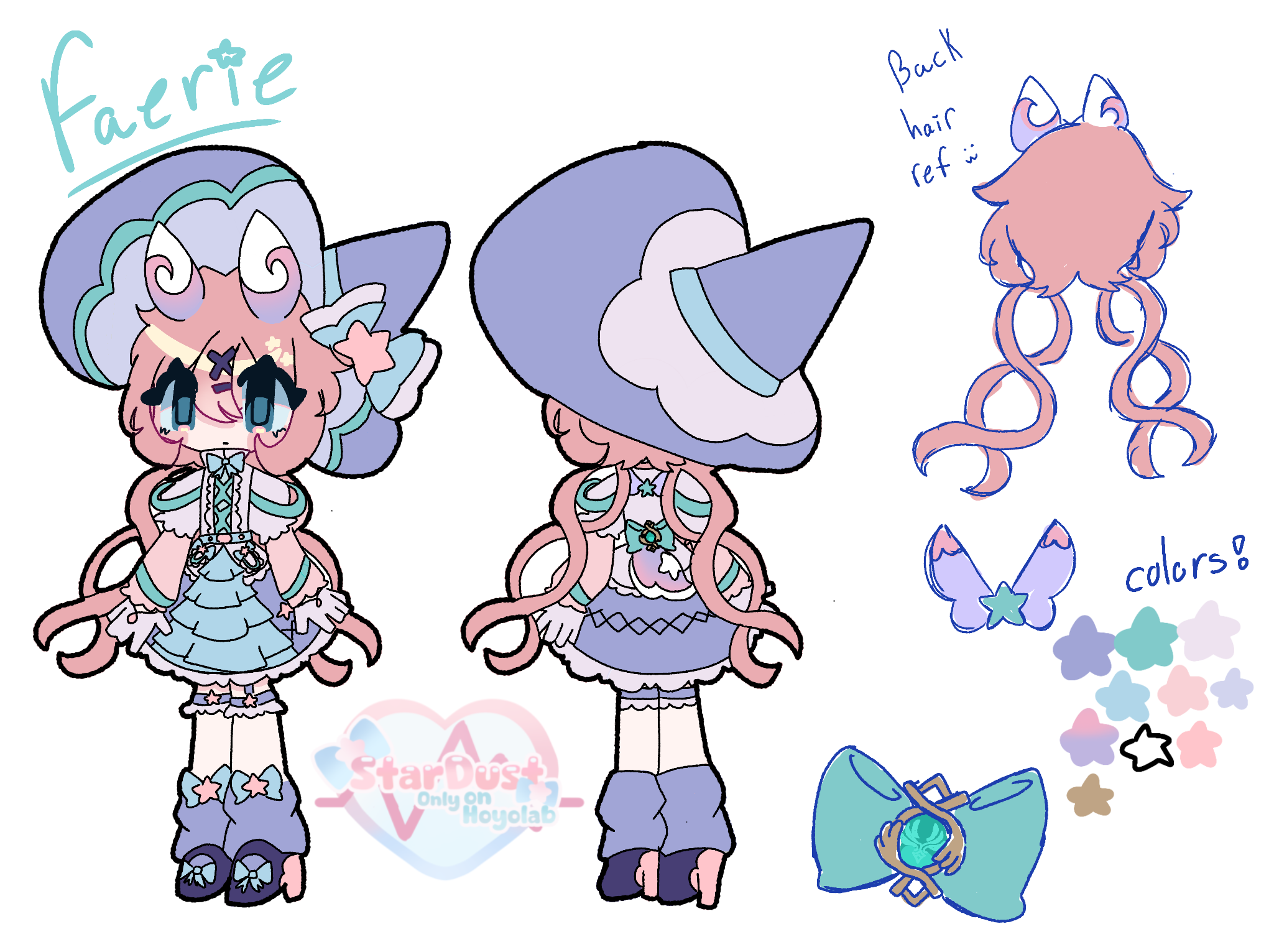 I made a new reference for Fae in my current art style Genshin Impact ...