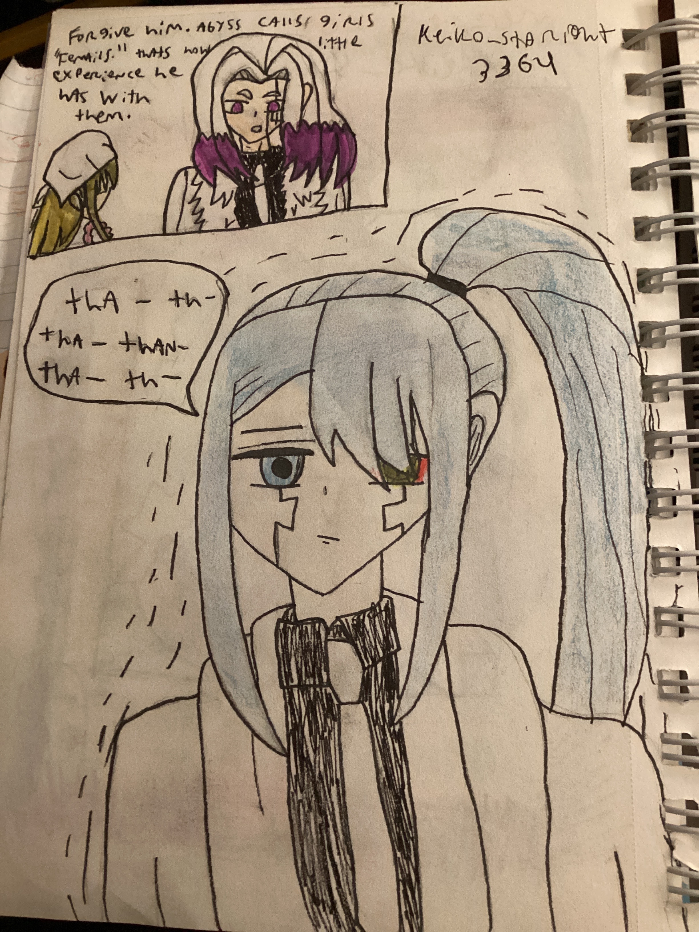 Another drawing of abyss razor 😂 Sketchbook 1 page 108 | HoYoLAB