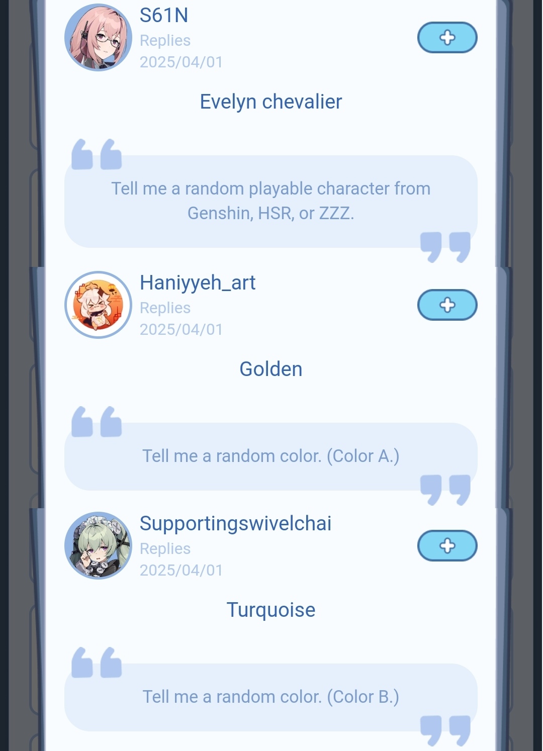 BottleMi tells me how to recolor your characters, part 11 | HoYoLAB