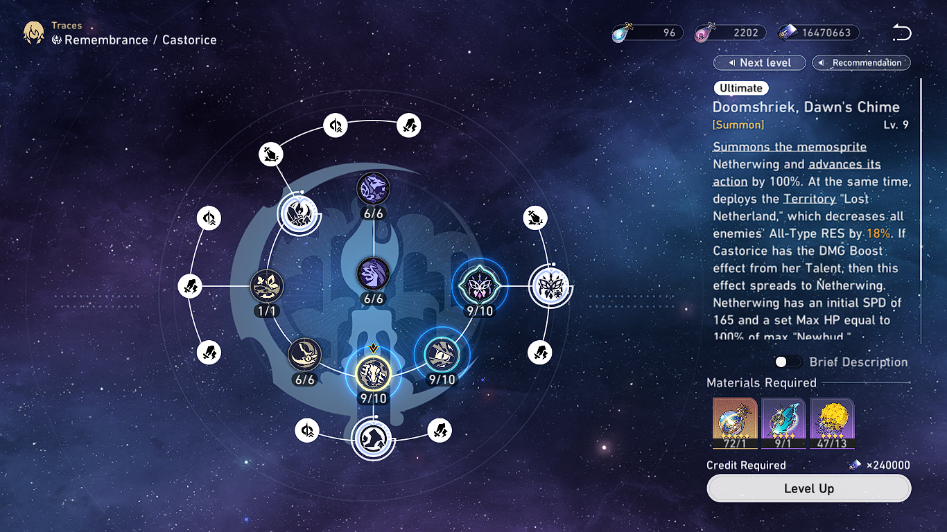 Castorice Traces Maxed Out 😊 Honkai: Star Rail | HoYoLAB