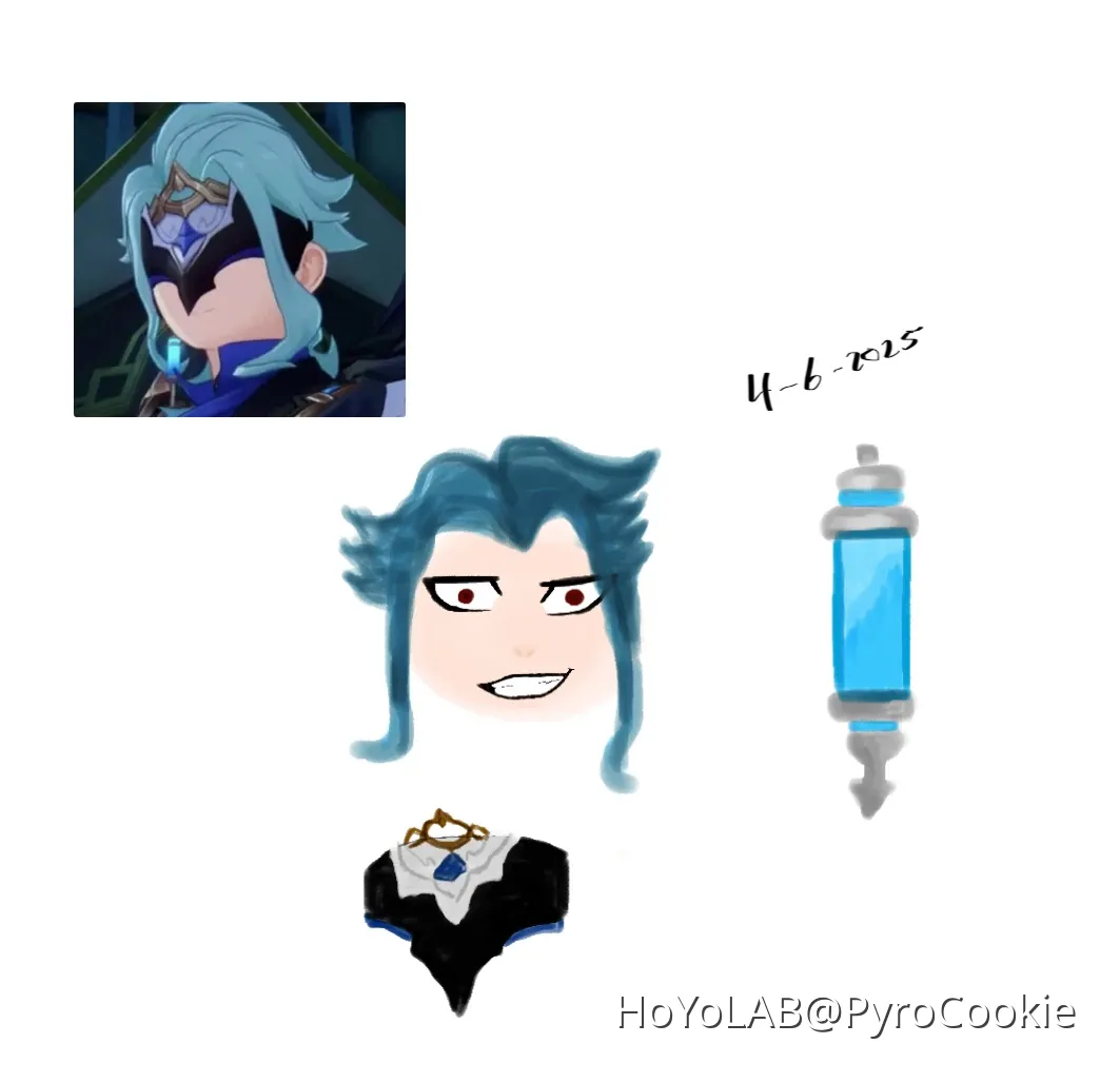 Digital Drawing practice- II Dottore Genshin Impact | HoYoLAB