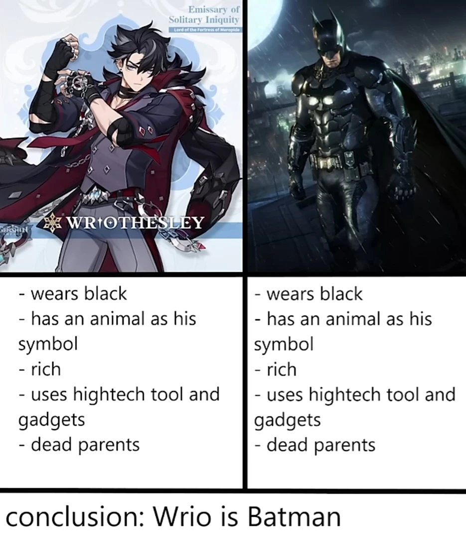 He is batman. Genshin Impact | HoYoLAB