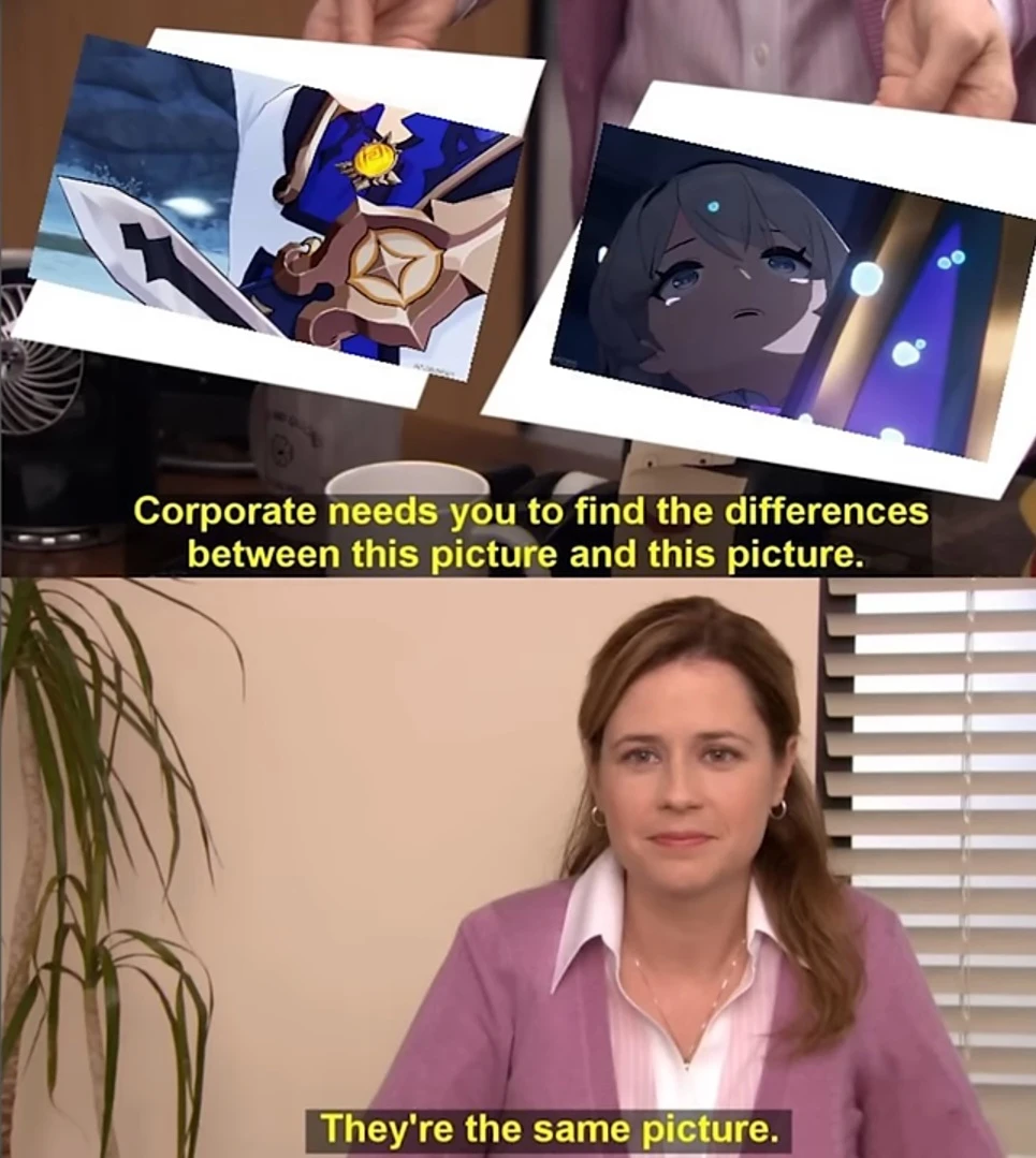 They're the same picture, are they not? Genshin Impact | HoYoLAB