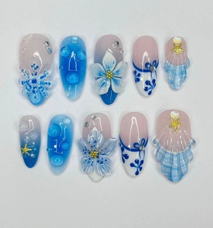 I made Mulani inspired nails Genshin Impact | HoYoLAB
