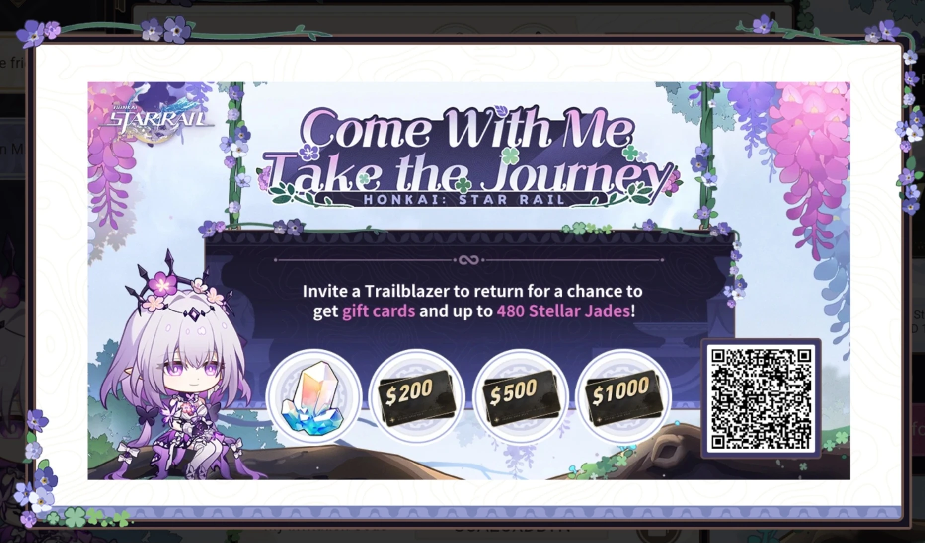 Here is my invite code Honkai star rail💫 GUAECXDBYN Please help 😊 Honkai: Star Rail | HoYoLAB