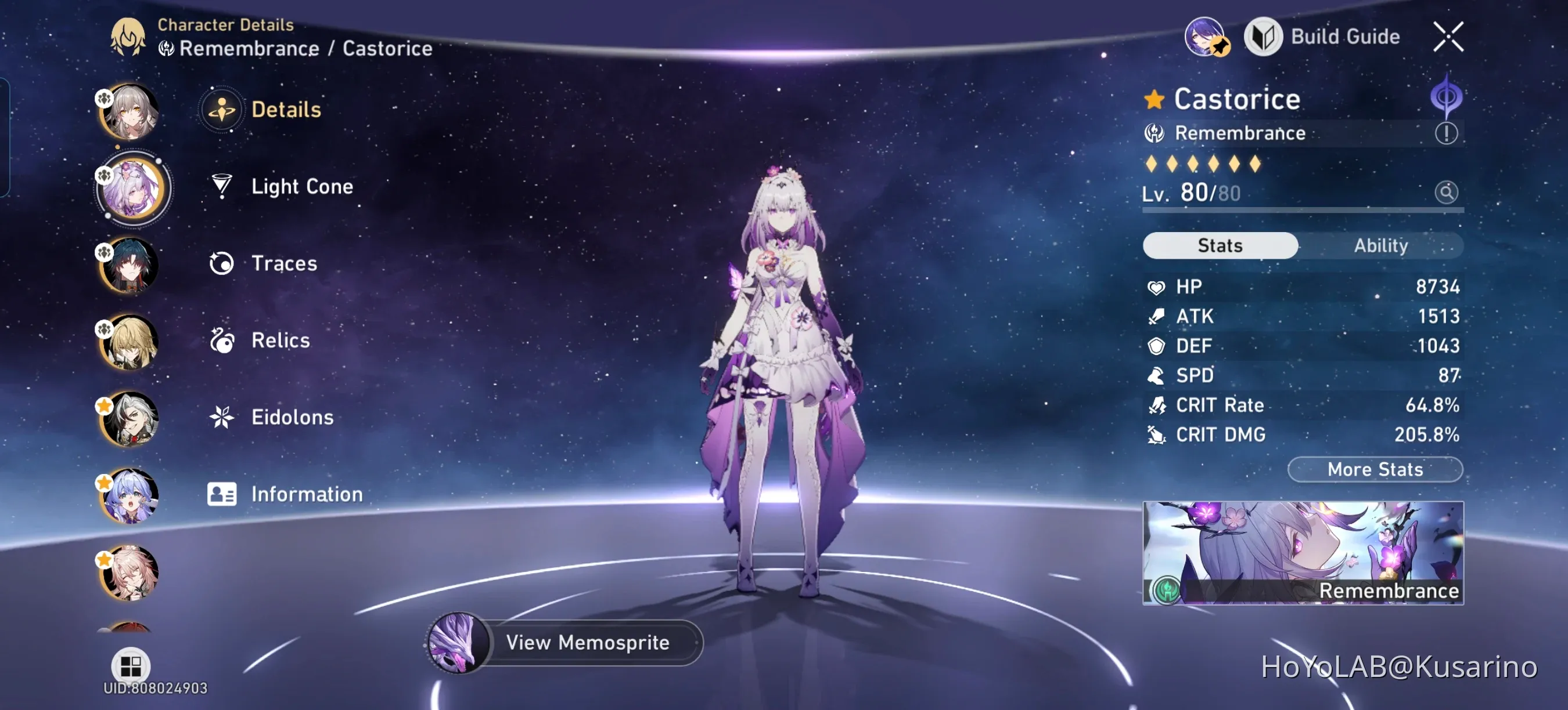 Rate my castorice build! Honkai: Star Rail | HoYoLAB