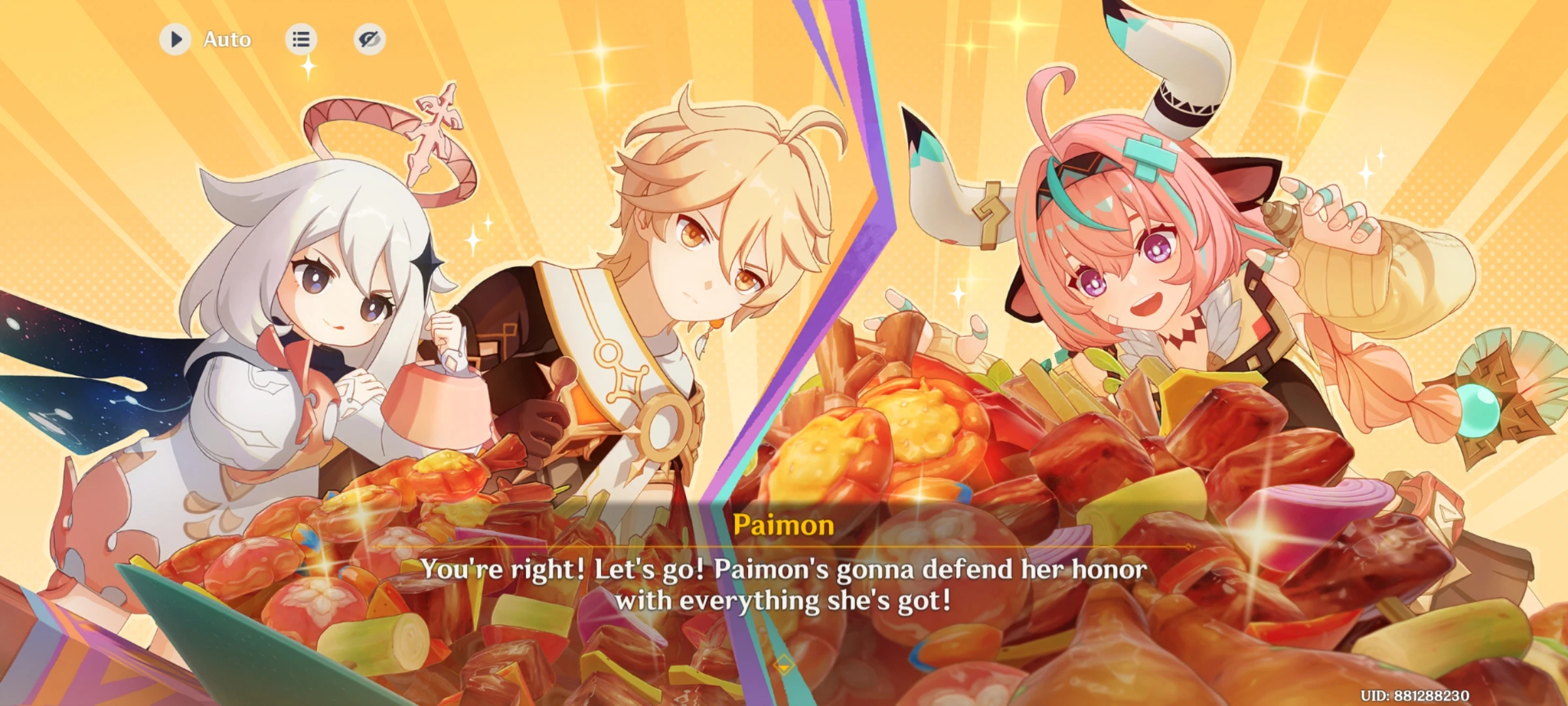 Paimon lost in the food eating competition 😭 Genshin Impact | HoYoLAB