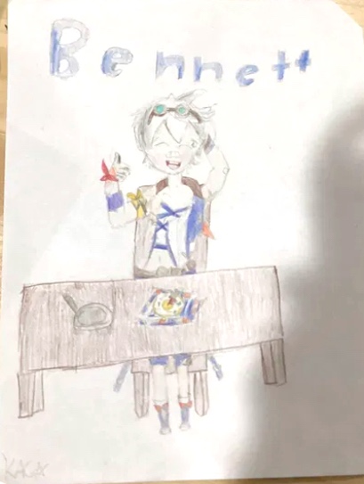 Drawing of Bennett! Genshin Impact | HoYoLAB