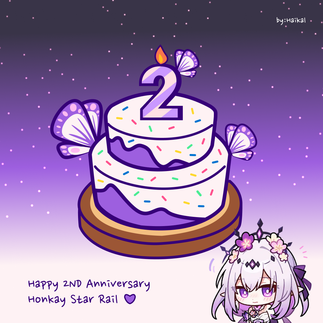 Happy 2nd Anniversary Cake Honkai Star Rail! Honkai: Star Rail | HoYoLAB