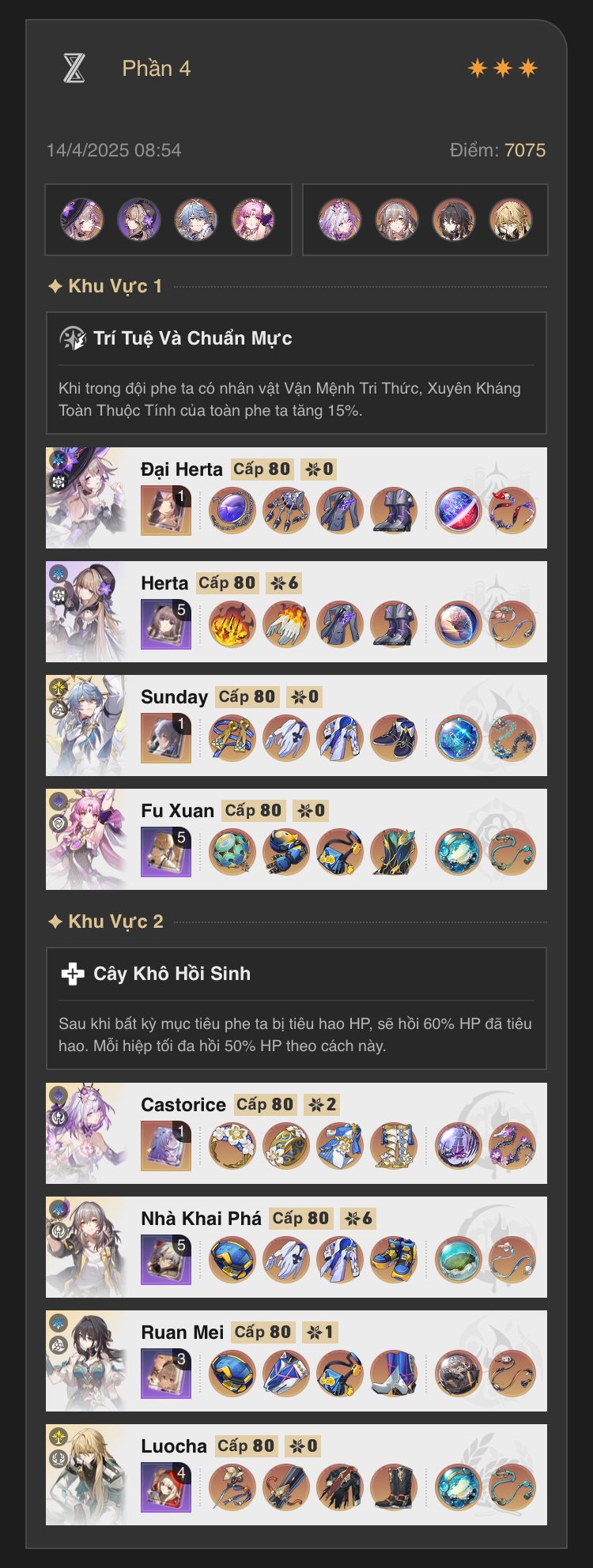 Castorice + RMC chưa build vẫn qua, AS mùa này dễ Honkai: Star Rail ...