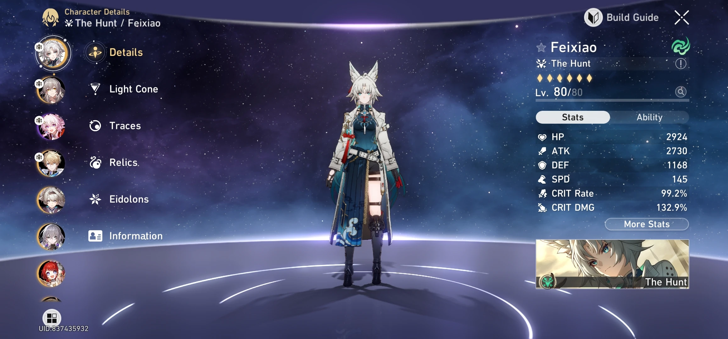 Feixiao build Update Honkai: Star Rail | HoYoLAB