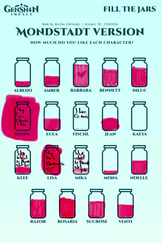 Fill the jars trend (updated version) Genshin Impact | HoYoLAB