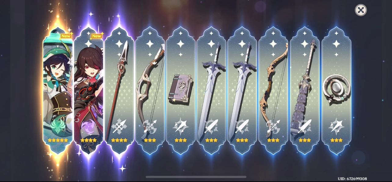 How my Venti pulls went(I was guaranteed since I lost on Wrio’s banner ...