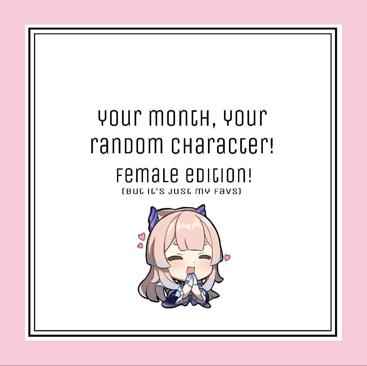 Your month, your random female character!! Genshin Impact | HoYoLAB
