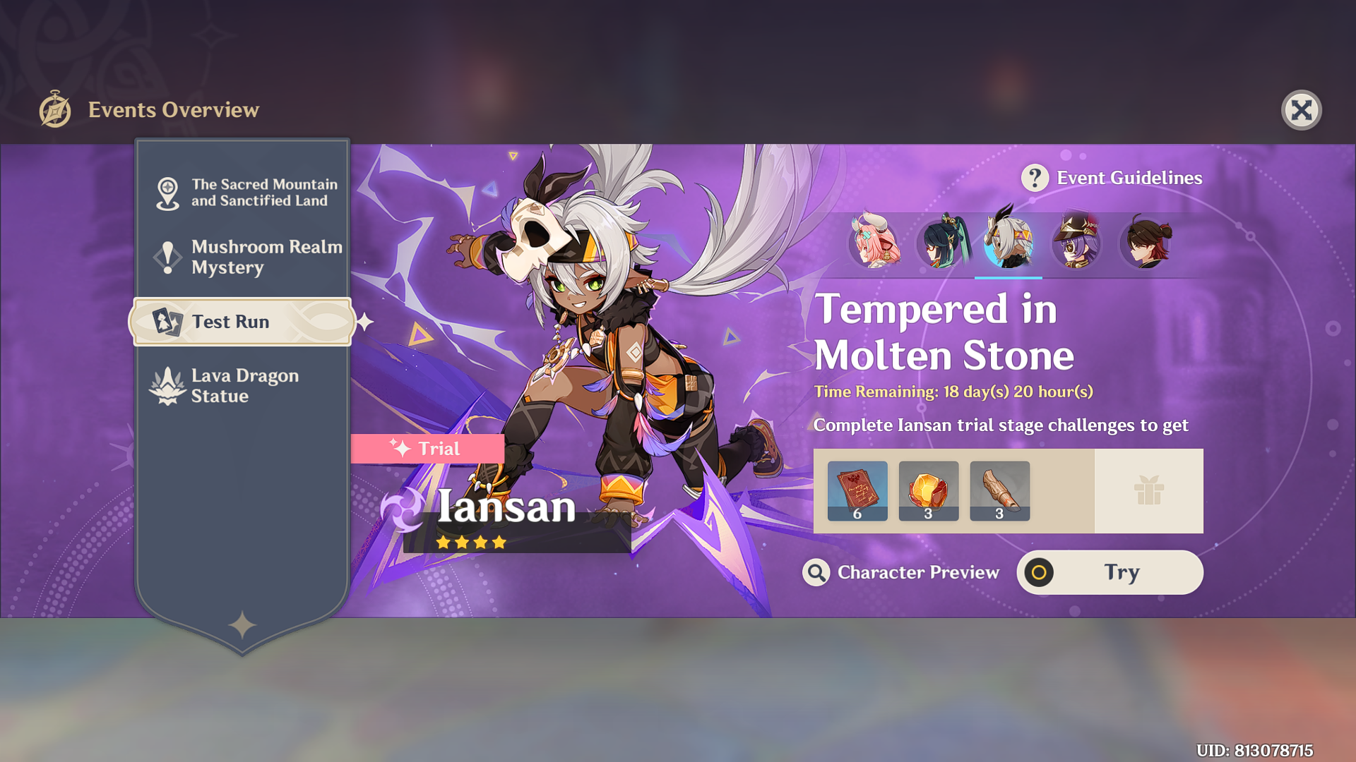 Iansan - Tempered in Molten Stone - Character Test Run - Genshin Impact ...
