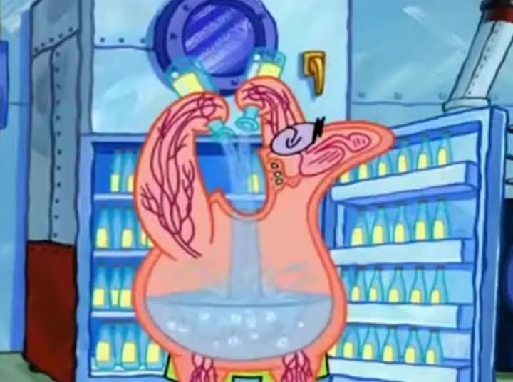 Patrick too much drink water | HoYoLAB
