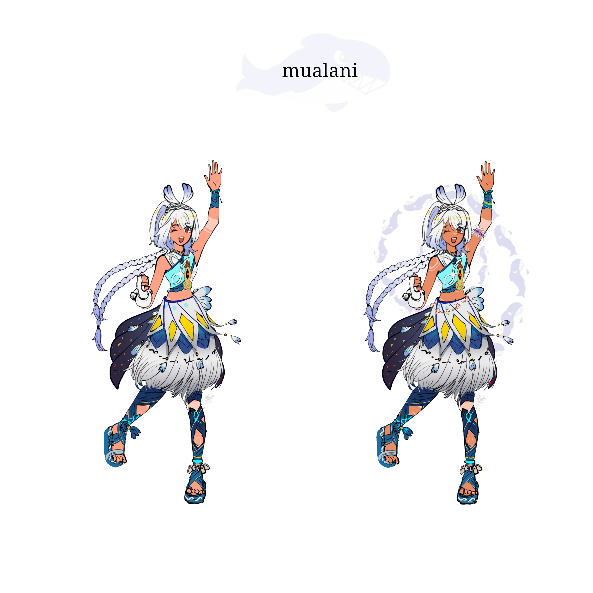 redesign mualani + alhaitham + two of my ocs Genshin Impact | HoYoLAB