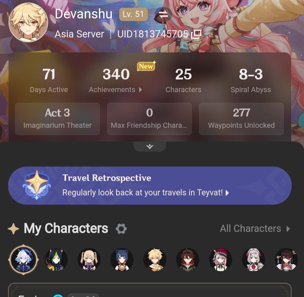 How is my progress 🫣 Genshin Impact | HoYoLAB