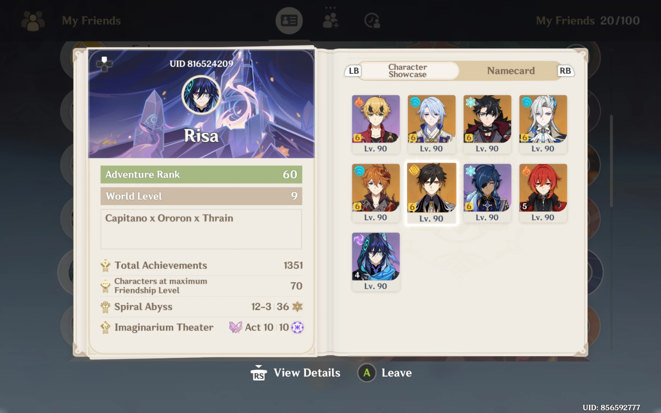 my accounts Genshin Impact | HoYoLAB