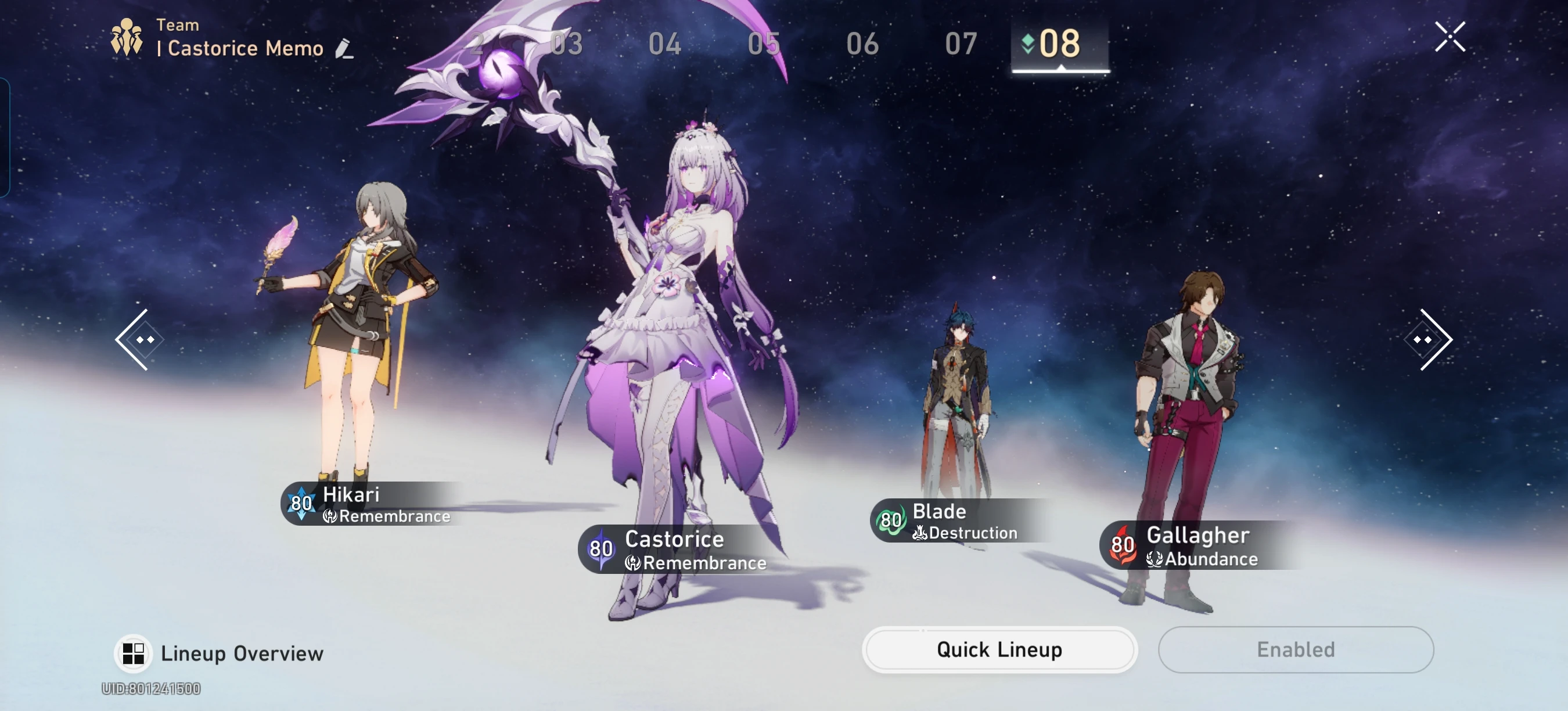 Castorice Team Comp Test Honkai: Star Rail | HoYoLAB