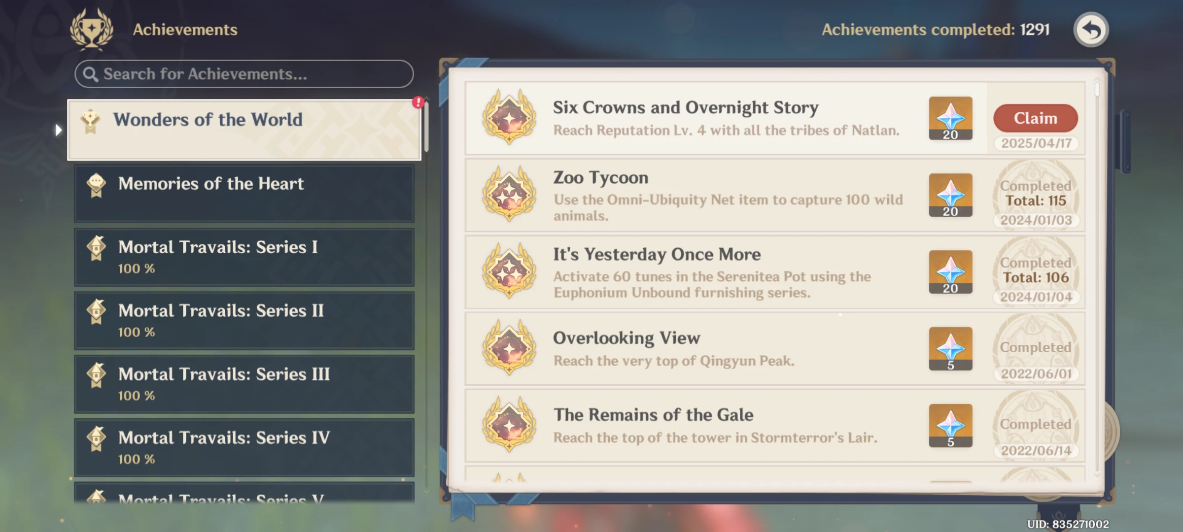 C6 Traveler Genshin Impact | HoYoLAB