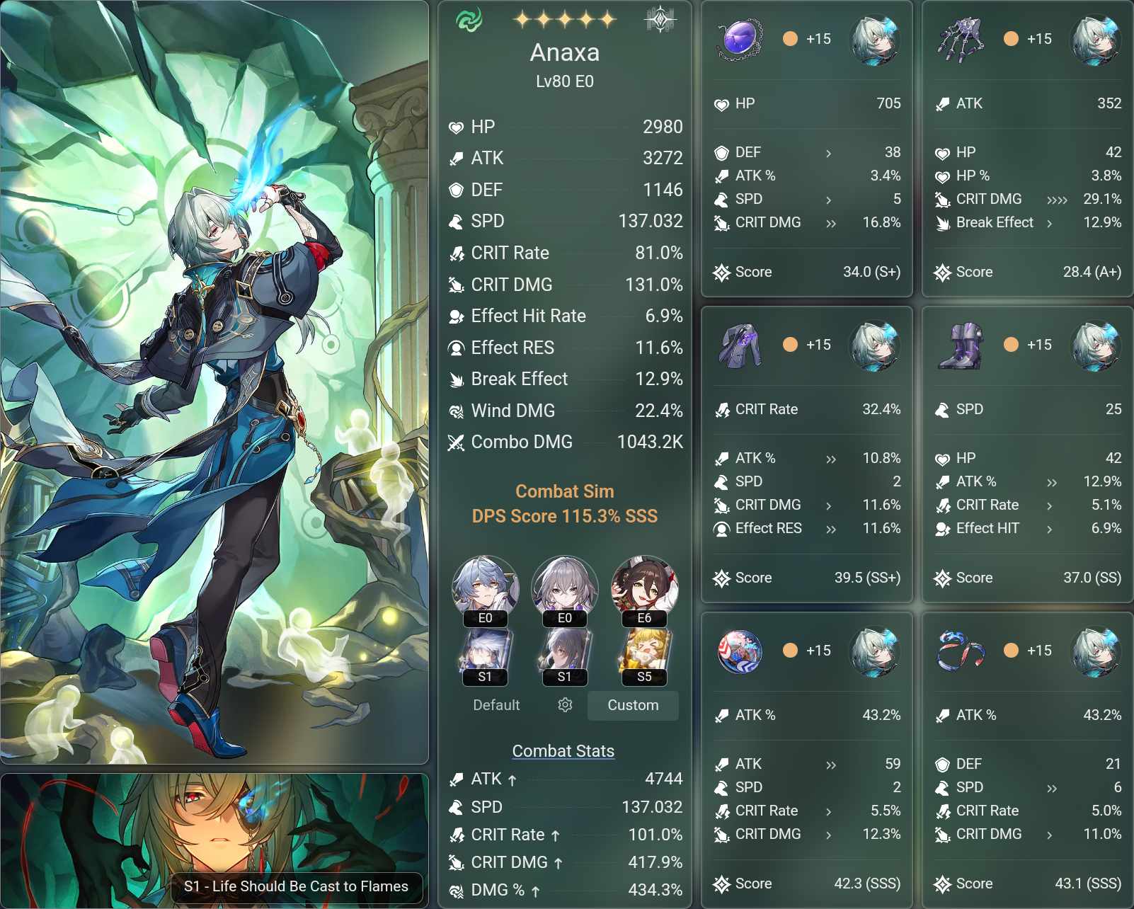 Anaxa build Honkai: Star Rail | HoYoLAB